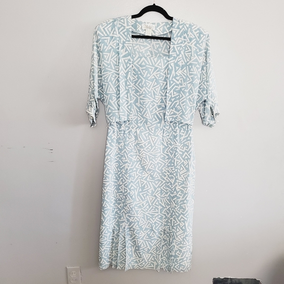 Vintage | Dresses | Vintage Salbet Paris 5s 60s Geometric Print ...